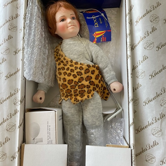 Knowles | Toys | Johnny The Strong Man Mcclelland Porcelain Doll ...